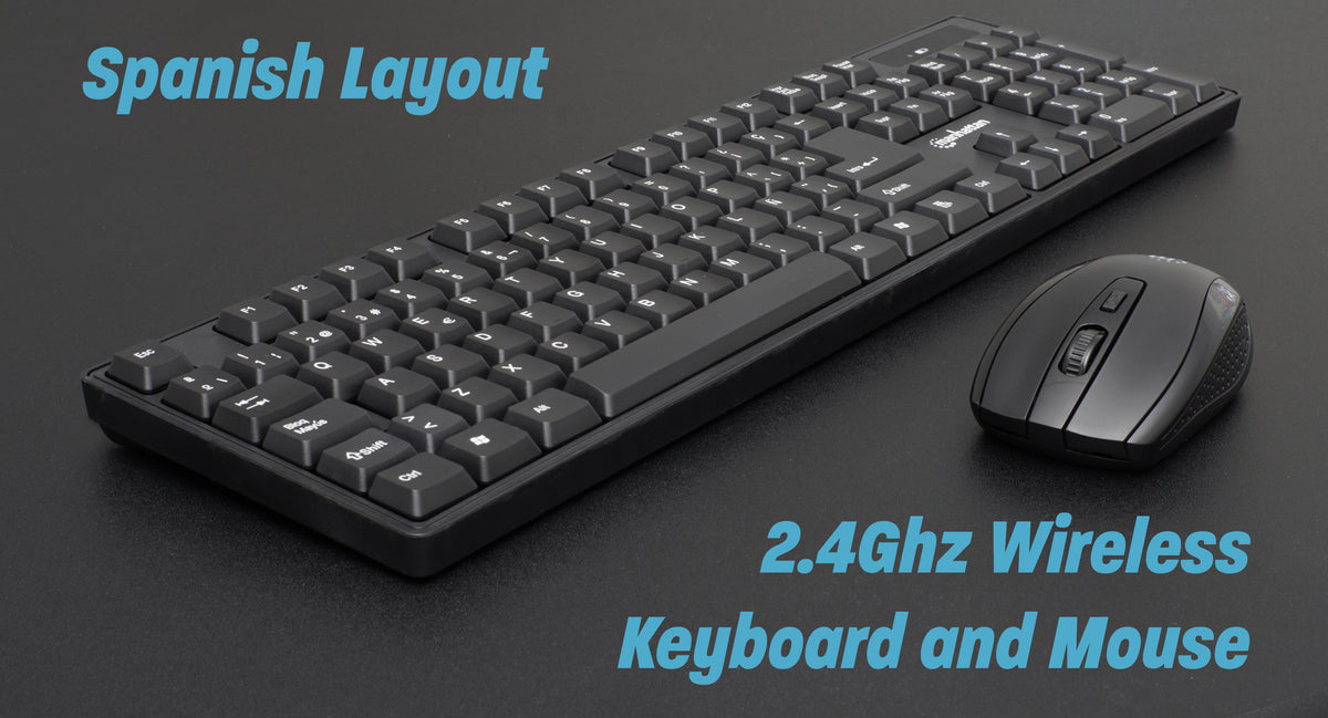 Wireless Keyboard & Optical Mouse Set (Teclado español)