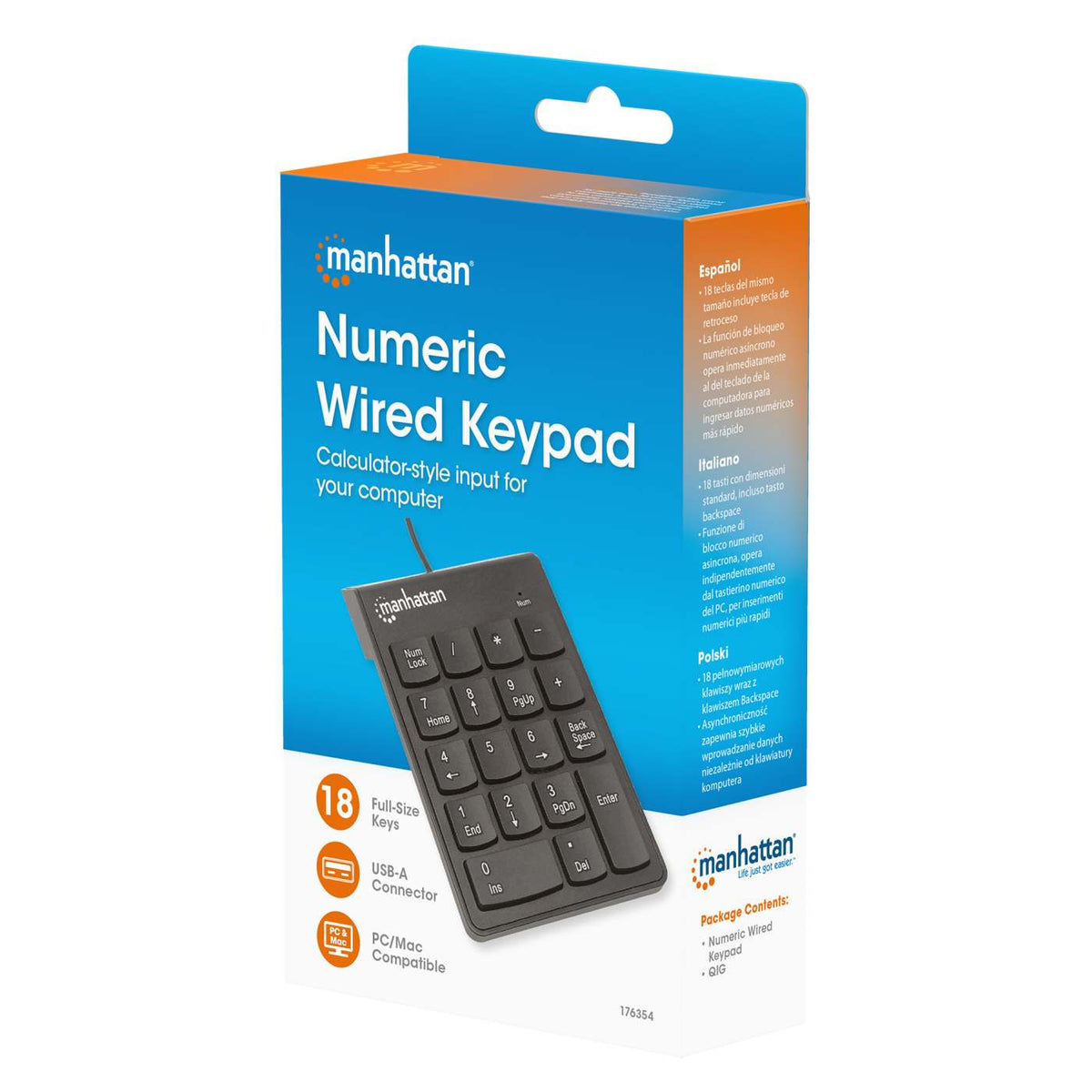 Manhattan Numeric Wired Keypad (176354) | Manhattan