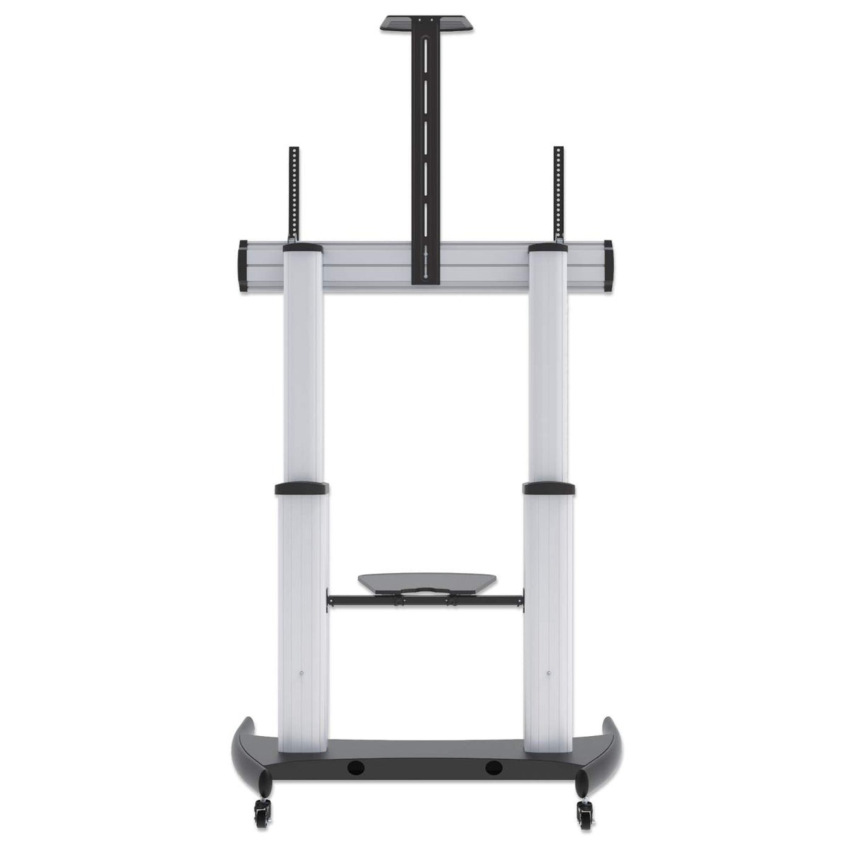 Aluminum Heavy-Duty Height-Adjustable Multimedia TV Cart