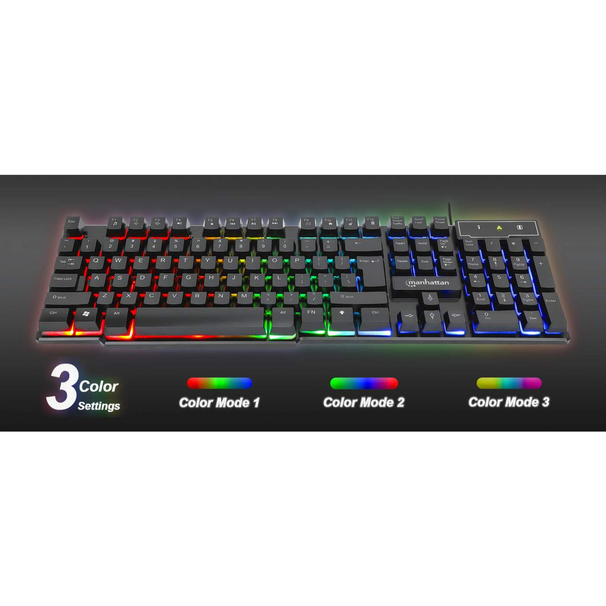 Manhattan RGB LED Gaming Keyboard (180603)